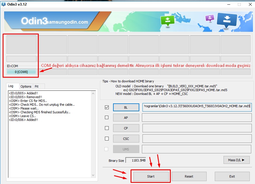 Samsung Tabletlere Odin İle Nasıl Root Nasıl Atılır? – Hard Format